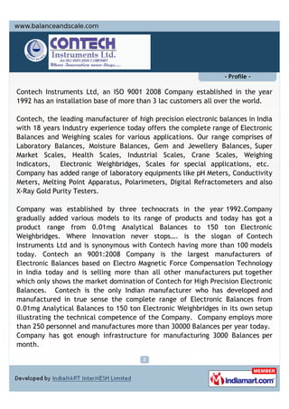 M/s. Contech Instruments Ltd., Navi Mumbai, Magnet Based High Precision ...