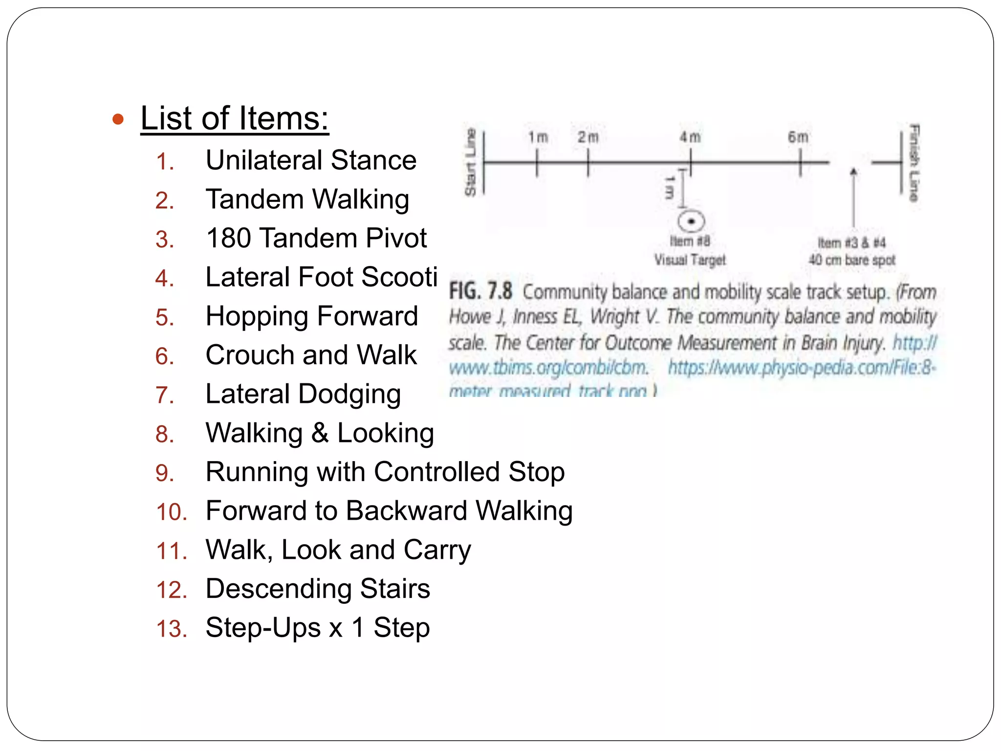 Balance assessment scales | PPTX