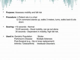 Balance Assessment tools and its Psychometric Properties | PPTX