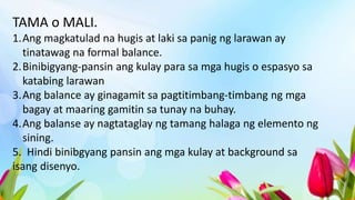Balance at proporsyon arts 5 ni ron valeroso | PPTX
