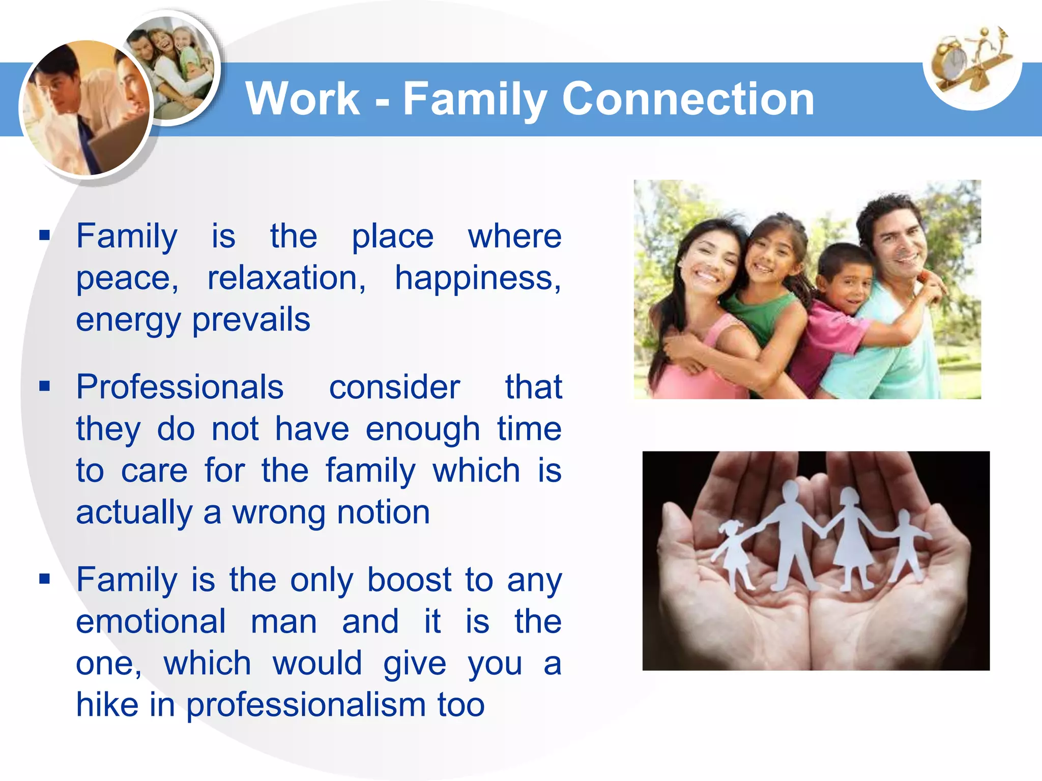 Balance between work and family | PPTX