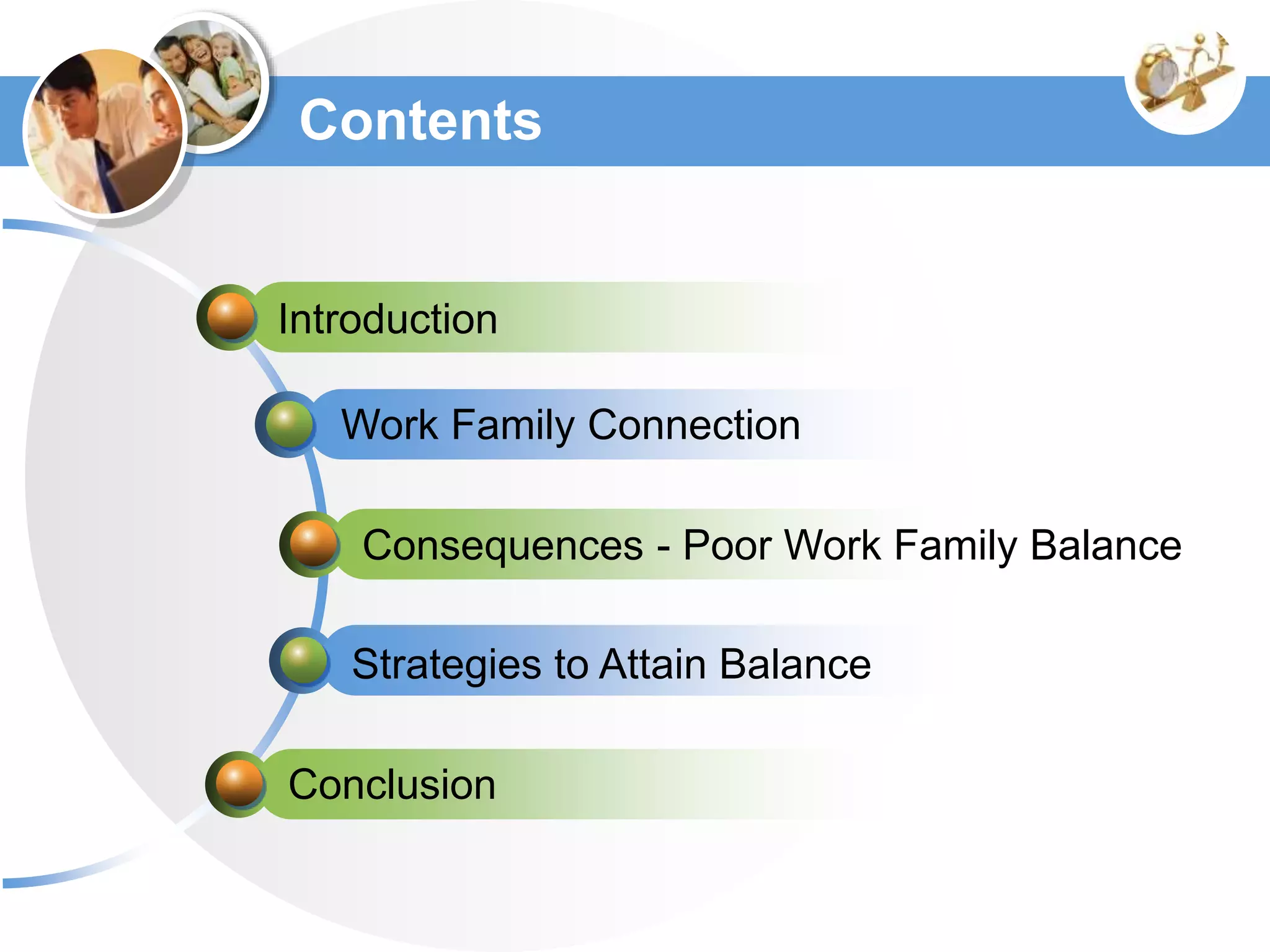 Balance between work and family | PPTX