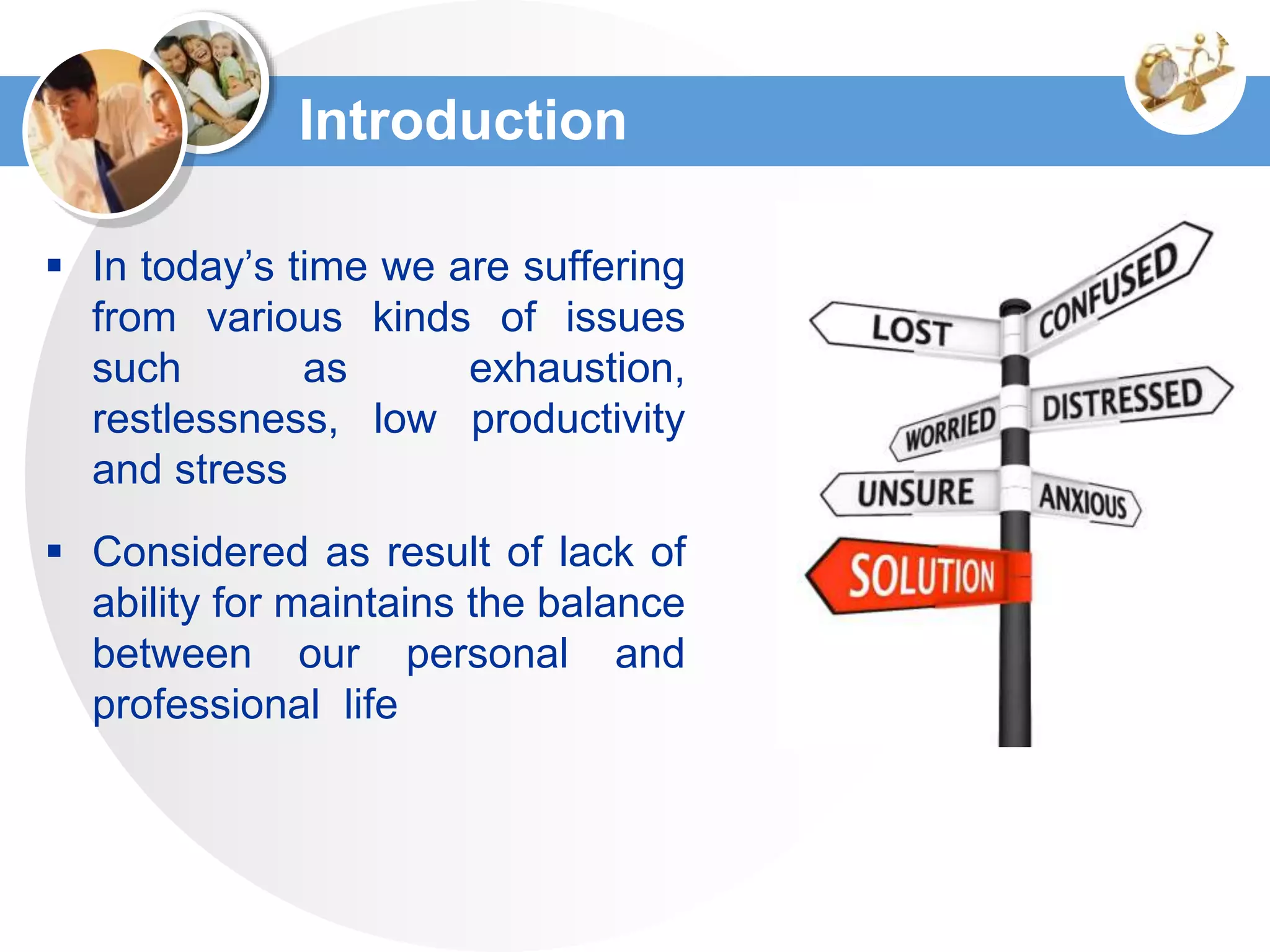 Balance between work and family | PPTX