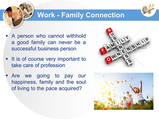 Balance between work and family | PPTX | Career Advice | Careers