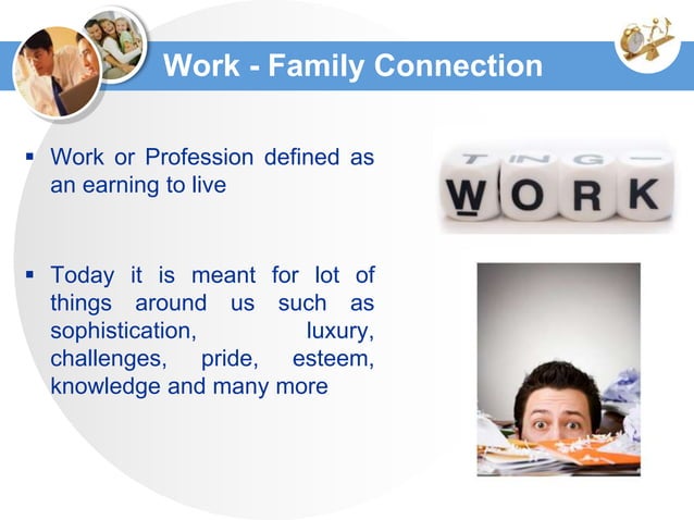 Balance between work and family | PPTX | Career Advice | Careers
