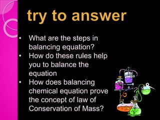 Balance chemical equation demo | PPTX