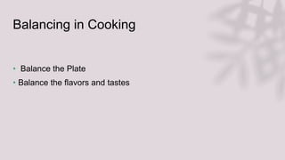 Balance Cooking | PPTX