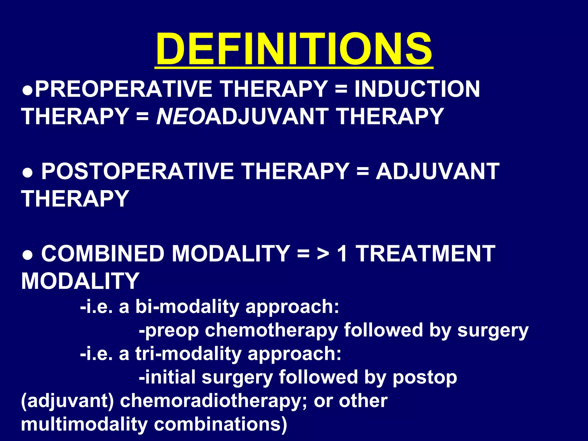 Balanced Approach To Esophageal Cancer | PPT