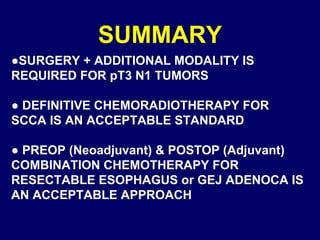 Balanced Approach To Esophageal Cancer | PPT
