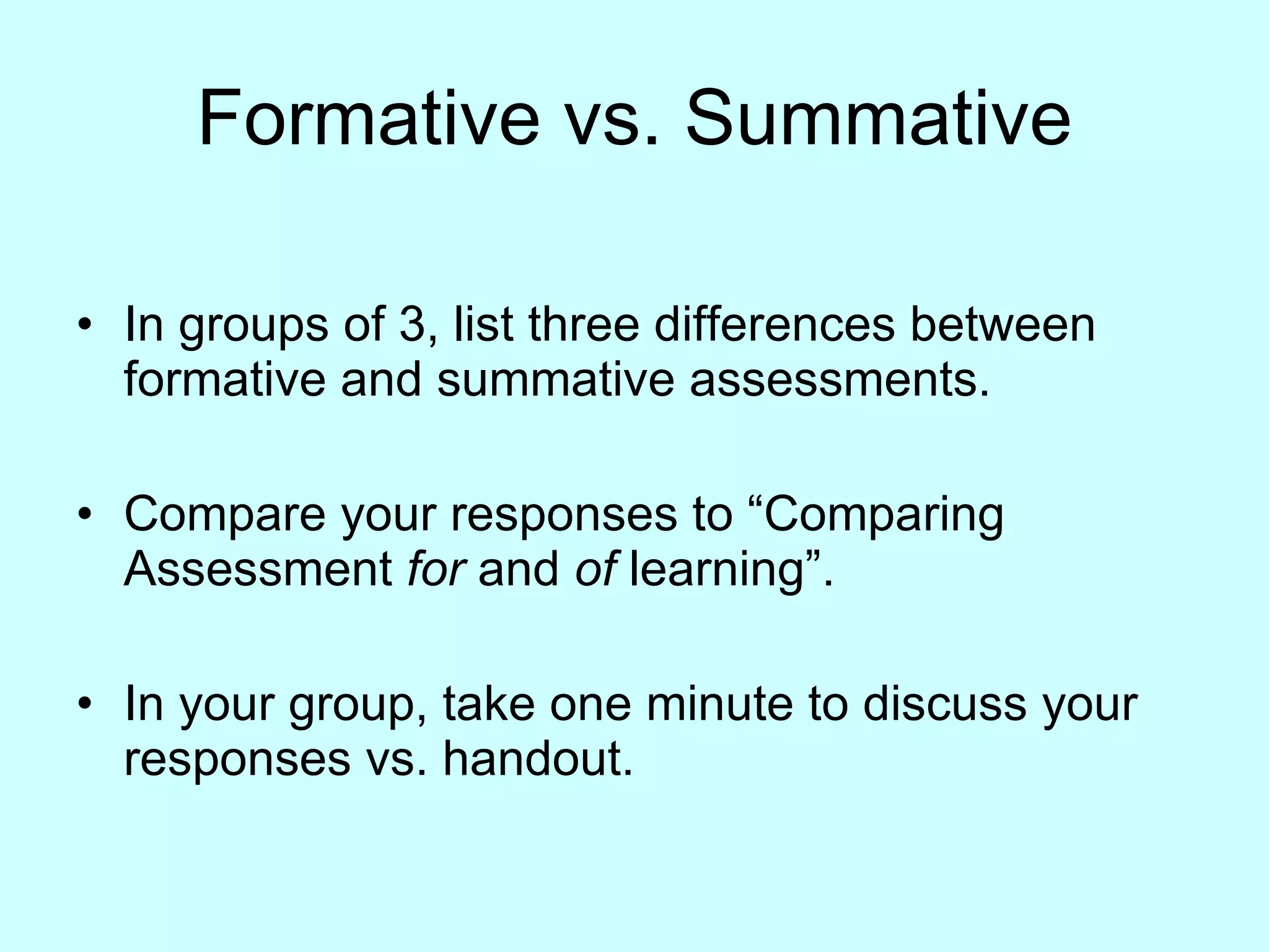 Balanced Assessment Revised | PPT