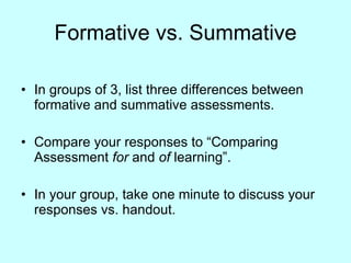 Balanced Assessment Revised | PPT