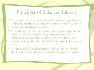 Balanced Literacy | PPT