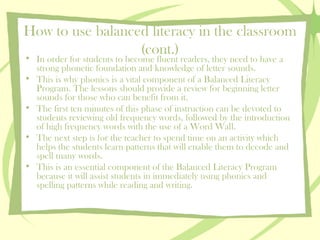 Balanced Literacy | PPT