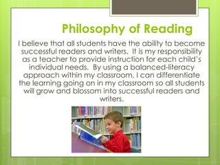 Balanced literacy reading program | PPTX