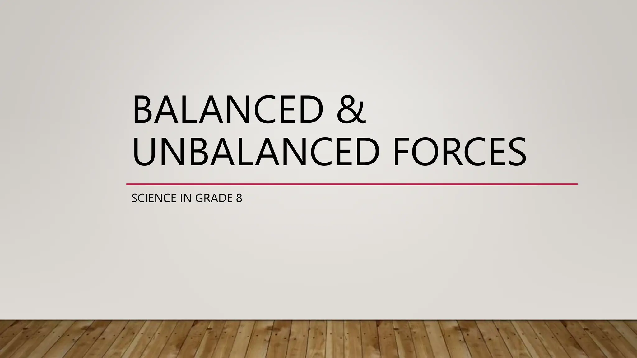 scie Balanced and Unbalanced forces.pptx