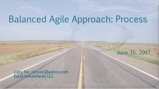 Balanced Agile Approach: Process | PPT
