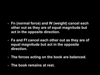 Balanced and unbalanced force | PPTX