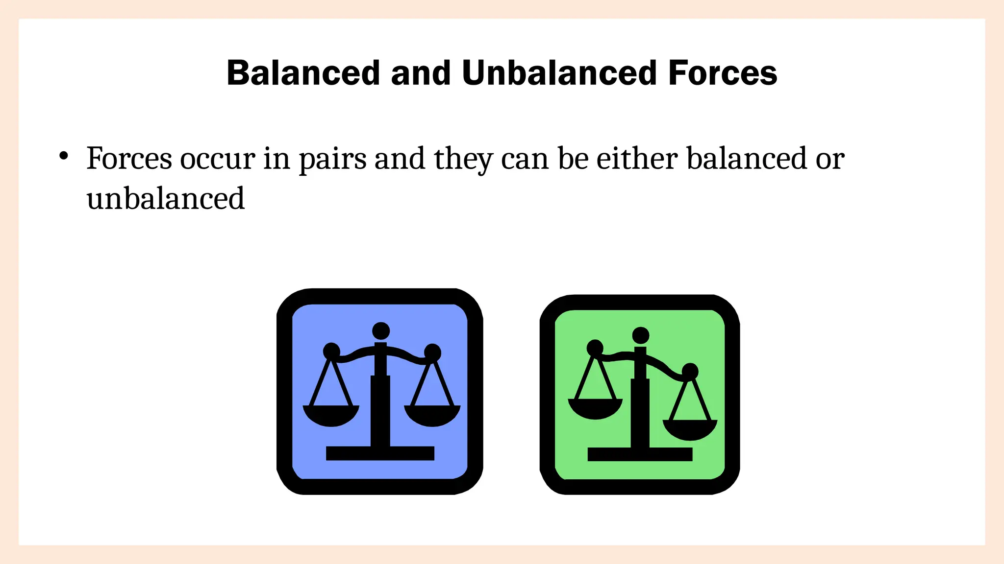 BALANCED AND UNBALANCED FORCE grade 7 physics | PPTX