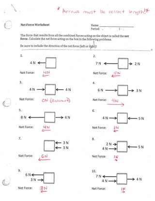 Balanced and Unbalanced force packet answer key.pdf