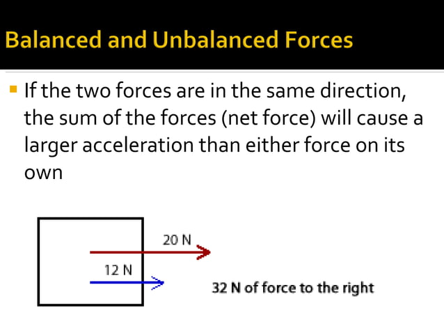 Balanced and Unbalanced Forces | PPT | Physics | Science