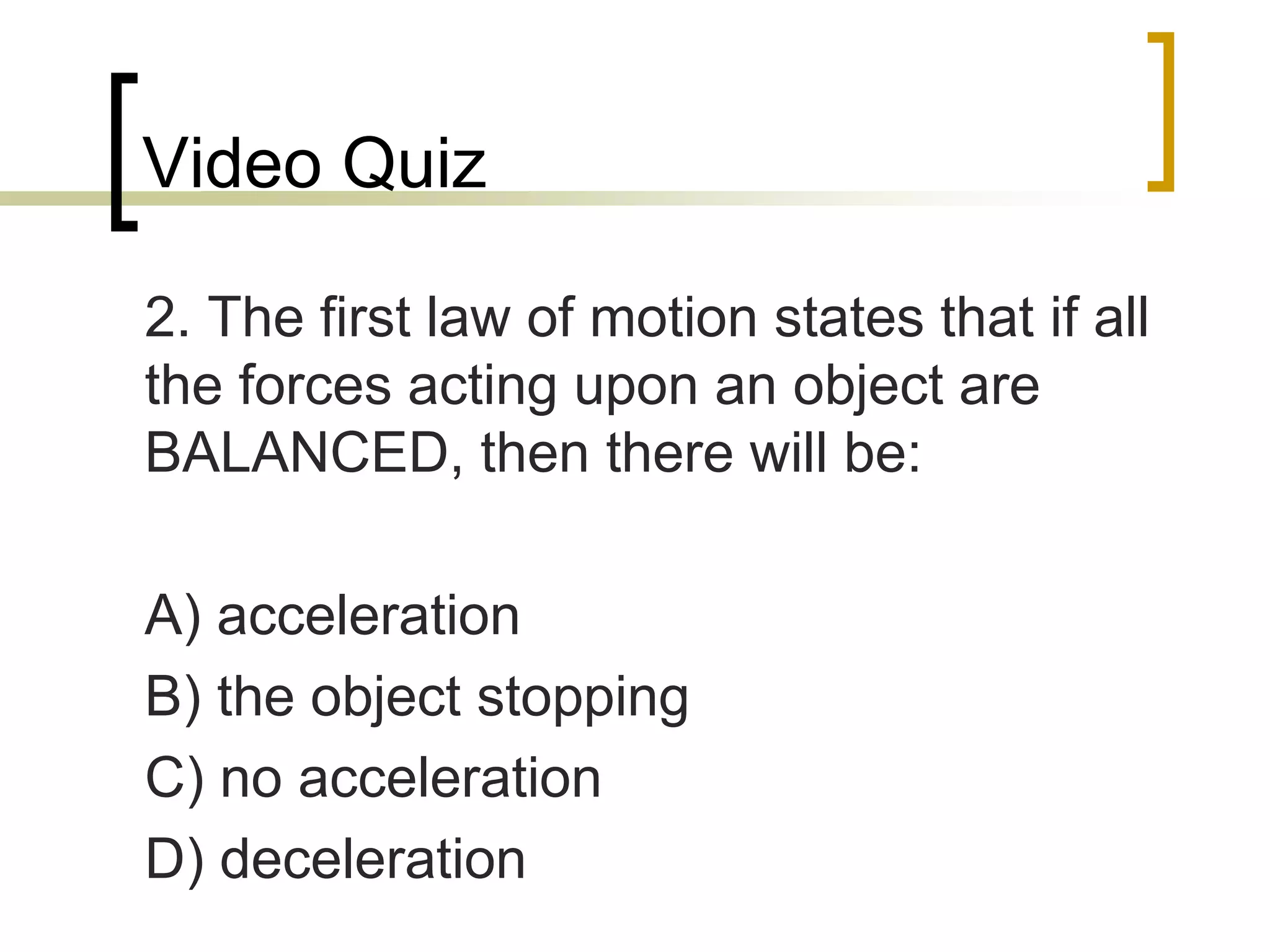 Balanced and Unbalanced Forces.ppt | Physics | Science