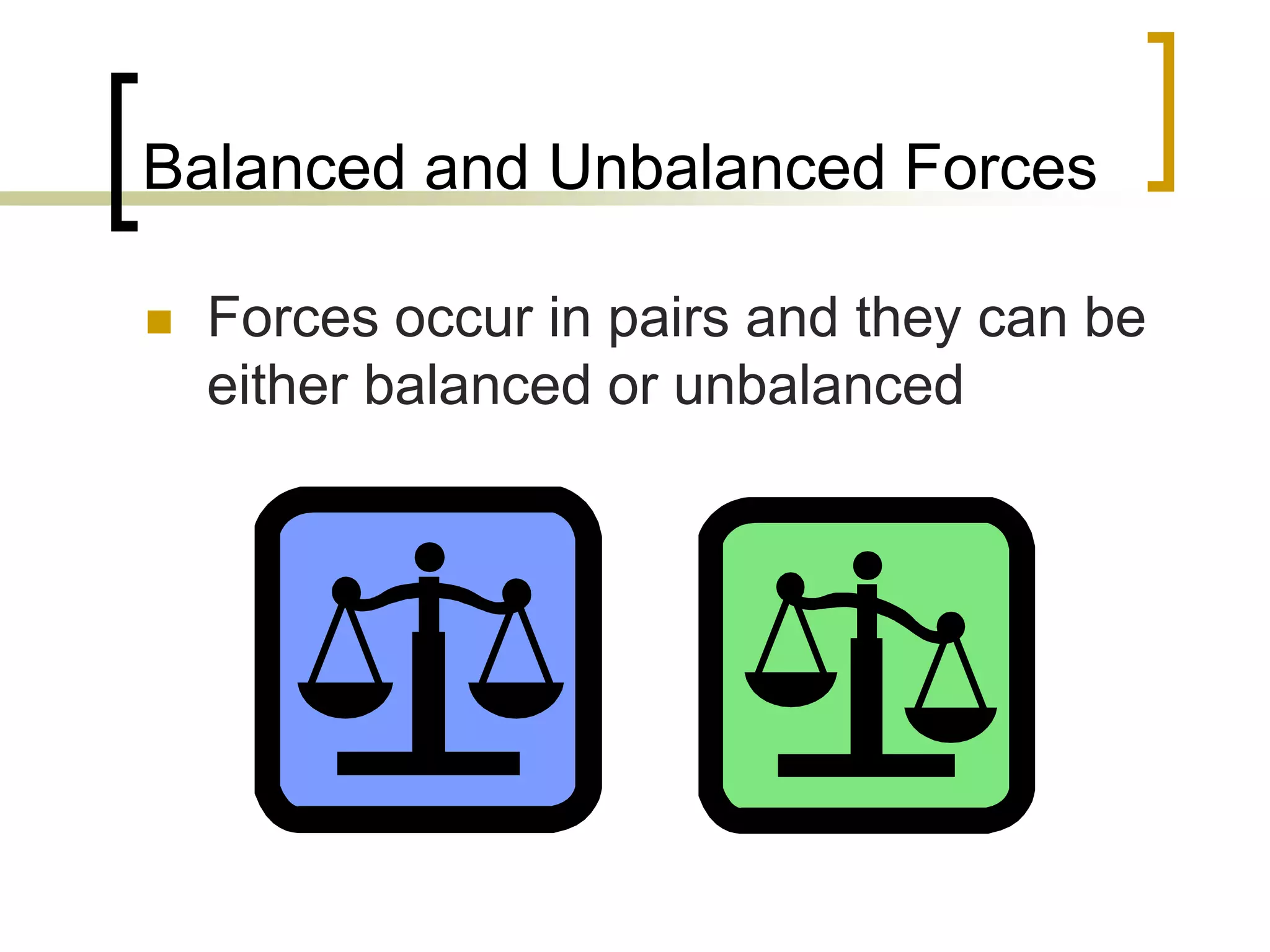 Balanced and Unbalanced Forces.ppt | Physics | Science