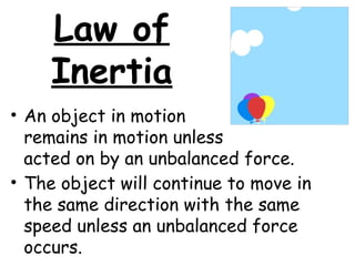 Balanced and Unbalanced Forces PowerPoint | PPTX