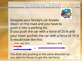 Balanced and Unbalanced Forces.ppt for grade 7 students | PPT