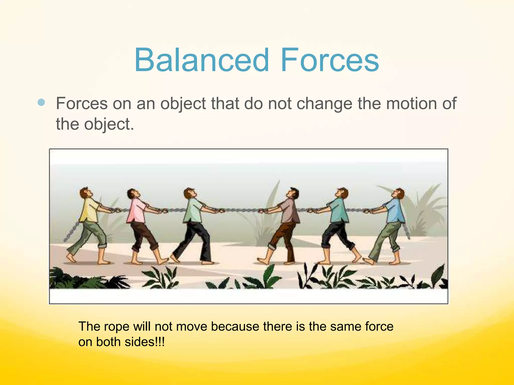 Balanced and unbalanced forces vocab | PPT
