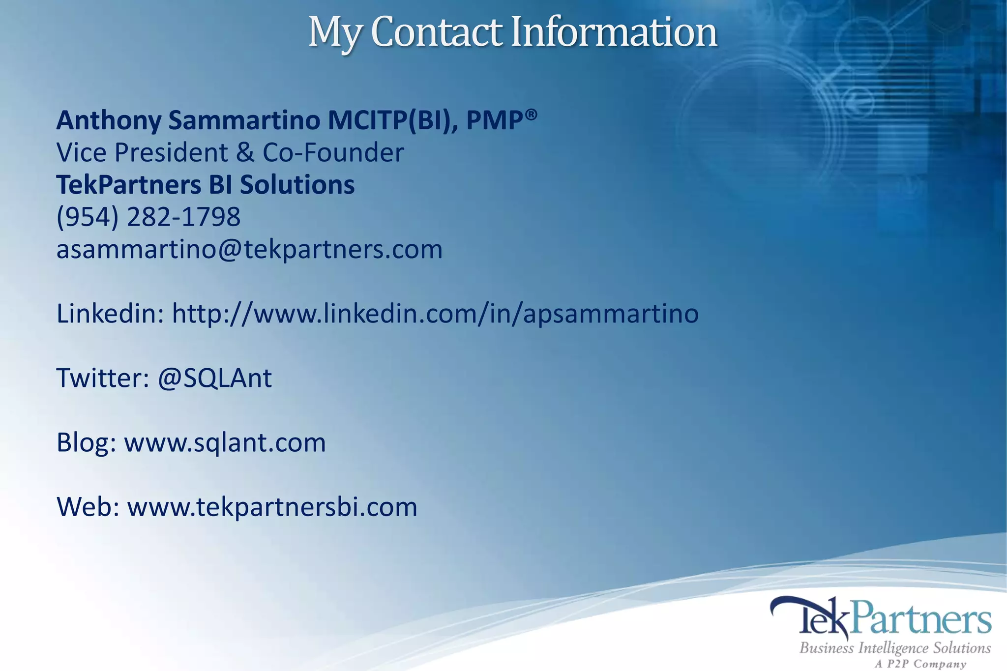 Balanced Bi Approach Power Pivot And Ssas Tabular Ppt