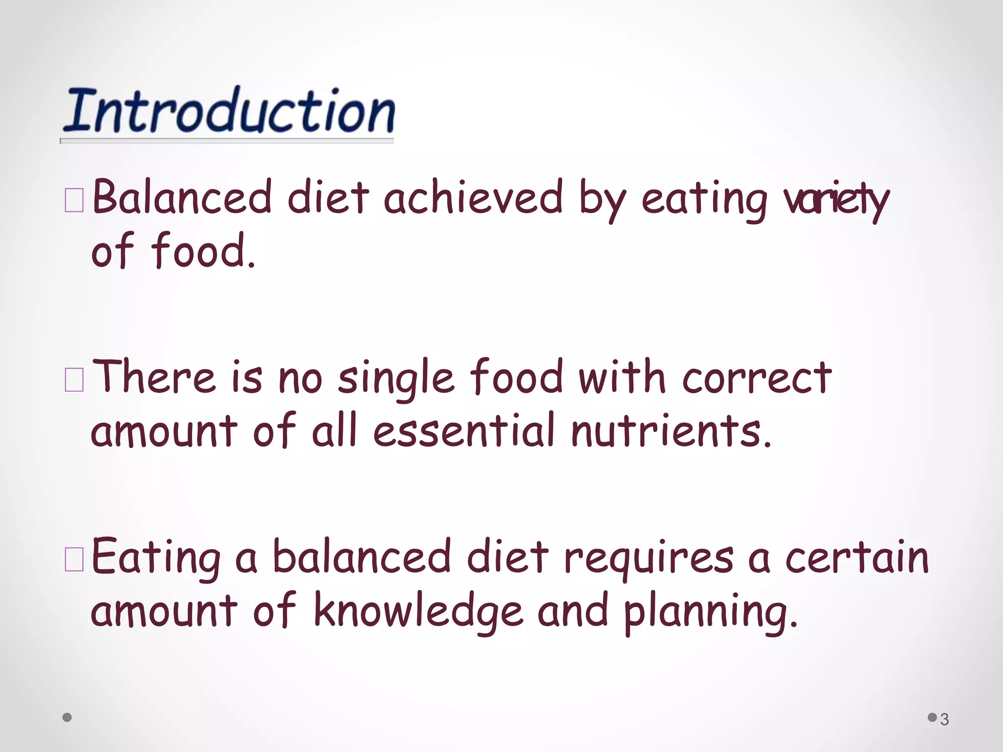 Balanced Diet | PPT