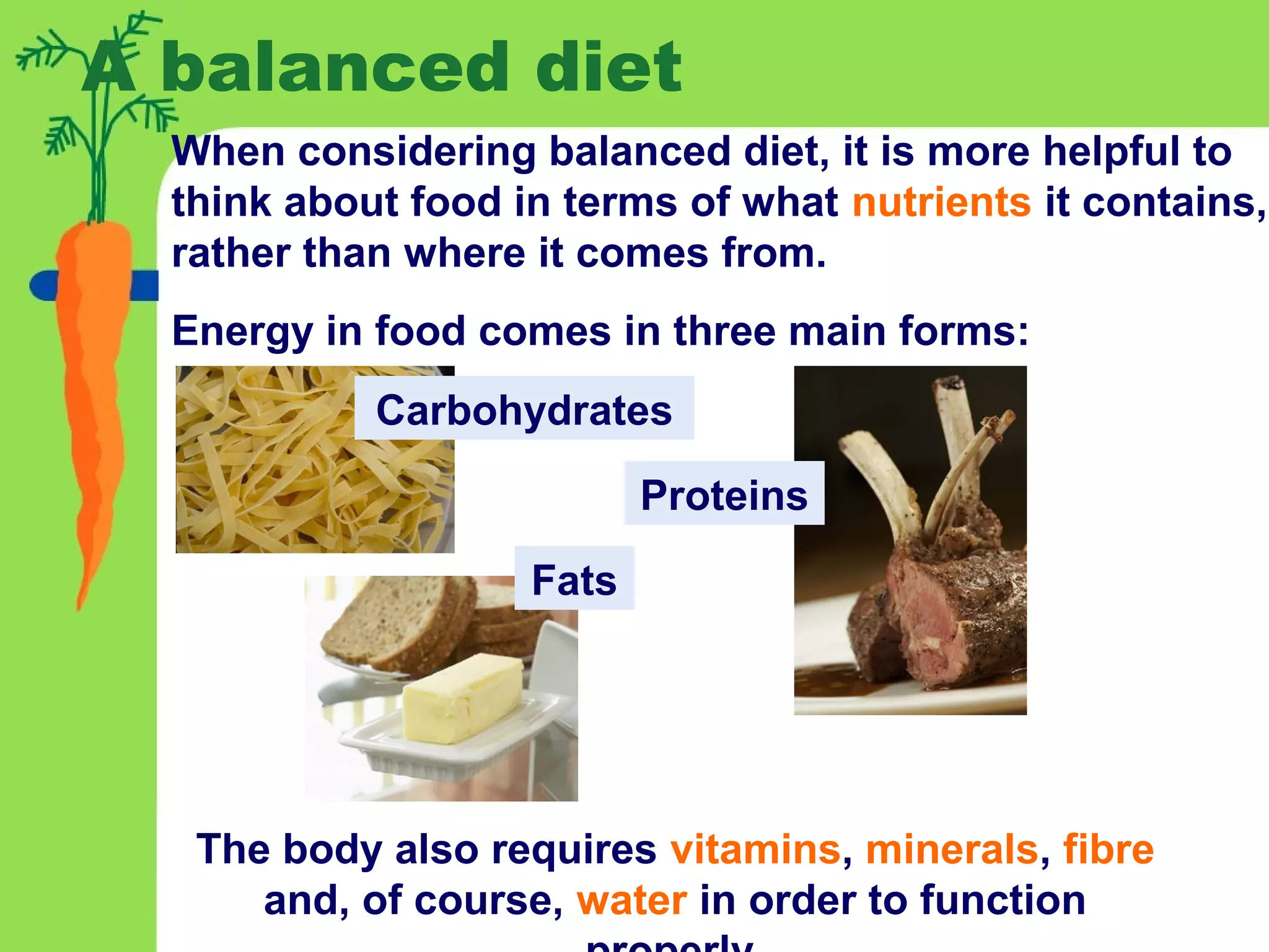 Balanced diet | PPT