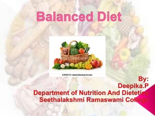 Balanced diet | PPTX | Medical Health