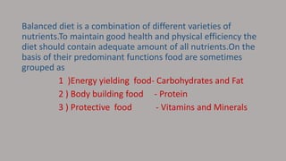 Balanced diet | PDF