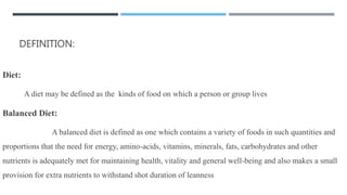 Balanced diet | PPTX