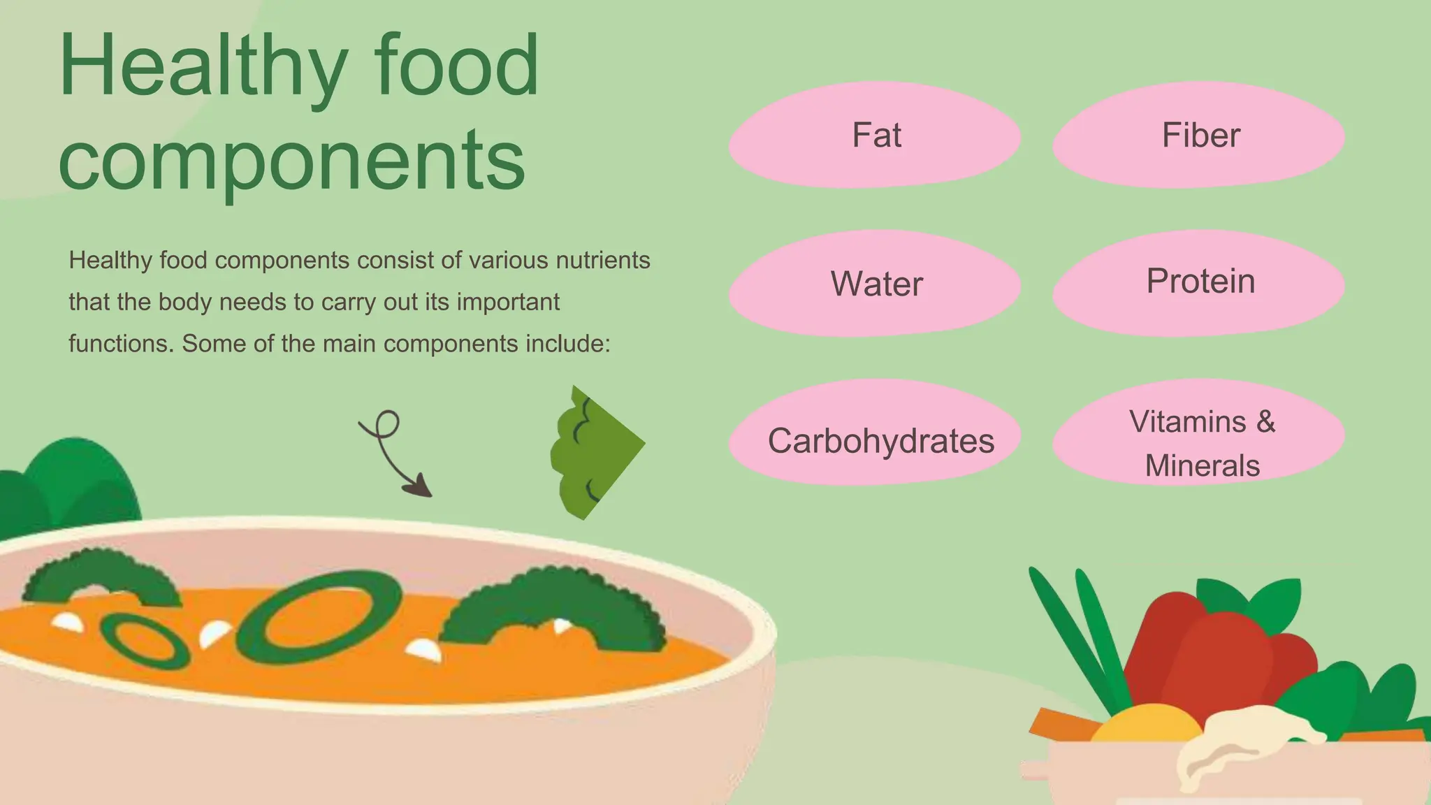 Healthy eating and different types of foods | PPTX
