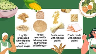 Healthy eating and different types of foods | PPTX