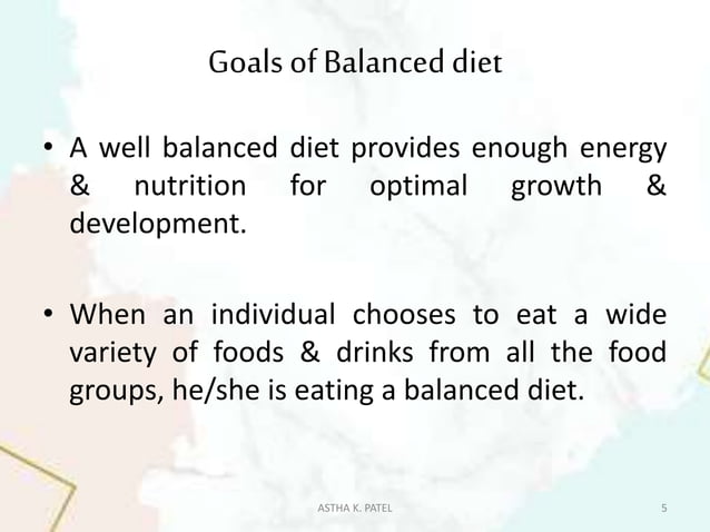 Balanced Diet | PPTX | Nutrition | Healthy Living