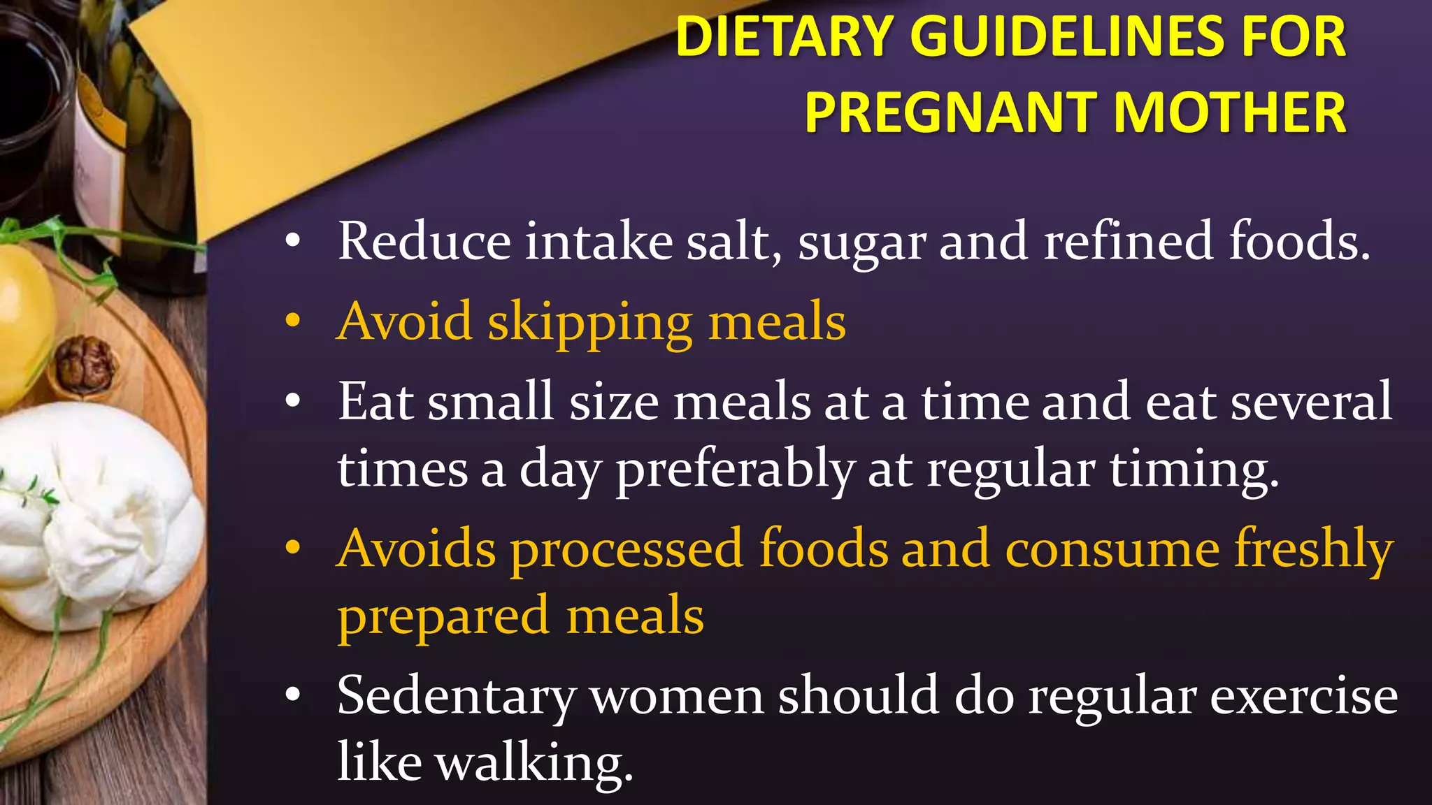 Balanced diet for pregnant mother | PPTX