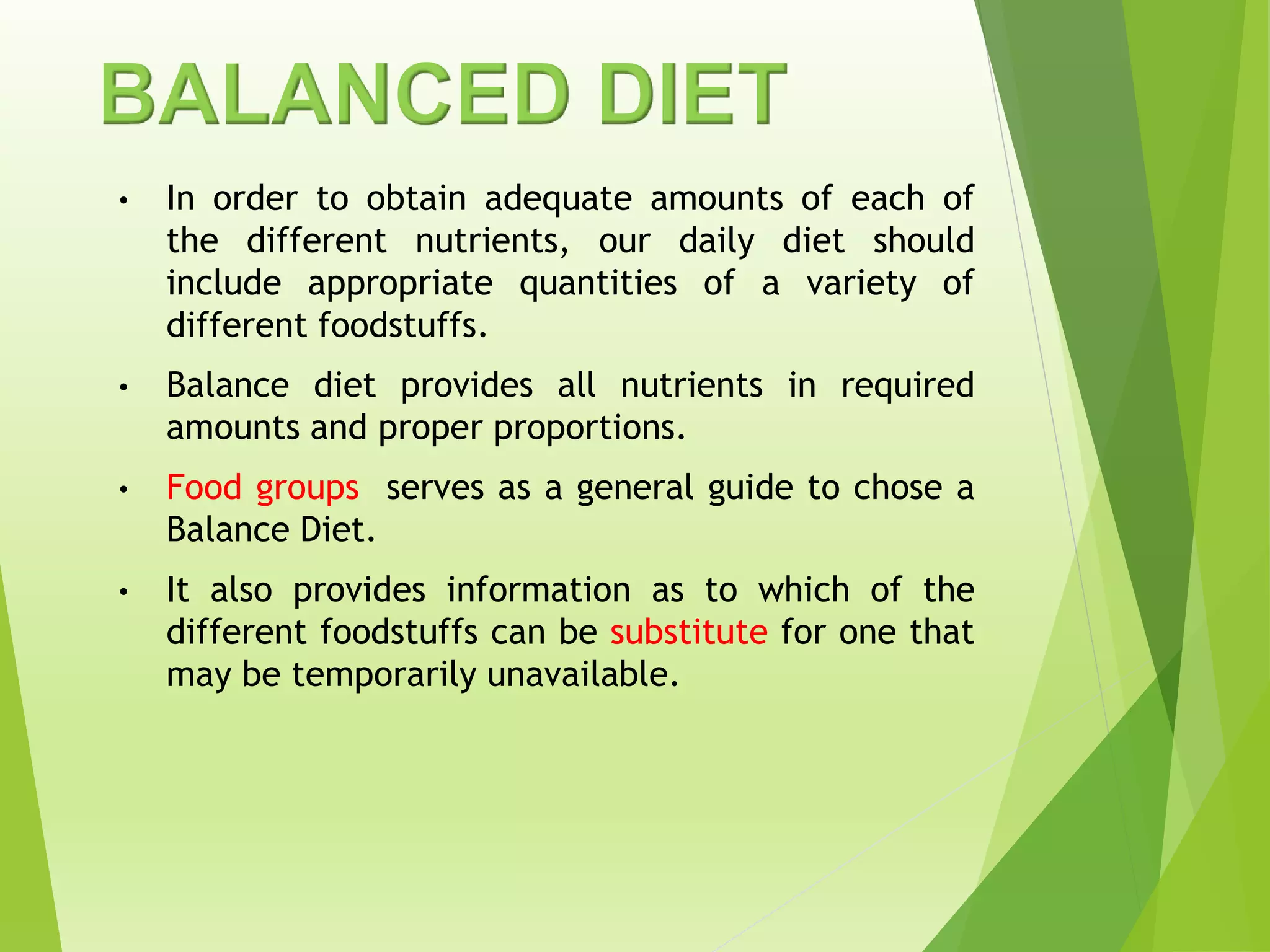 Balanced diet | PPT