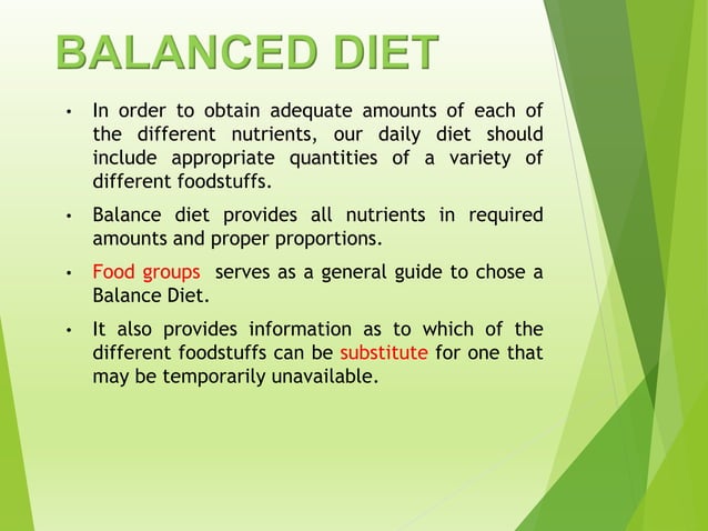 Balanced diet | PPT