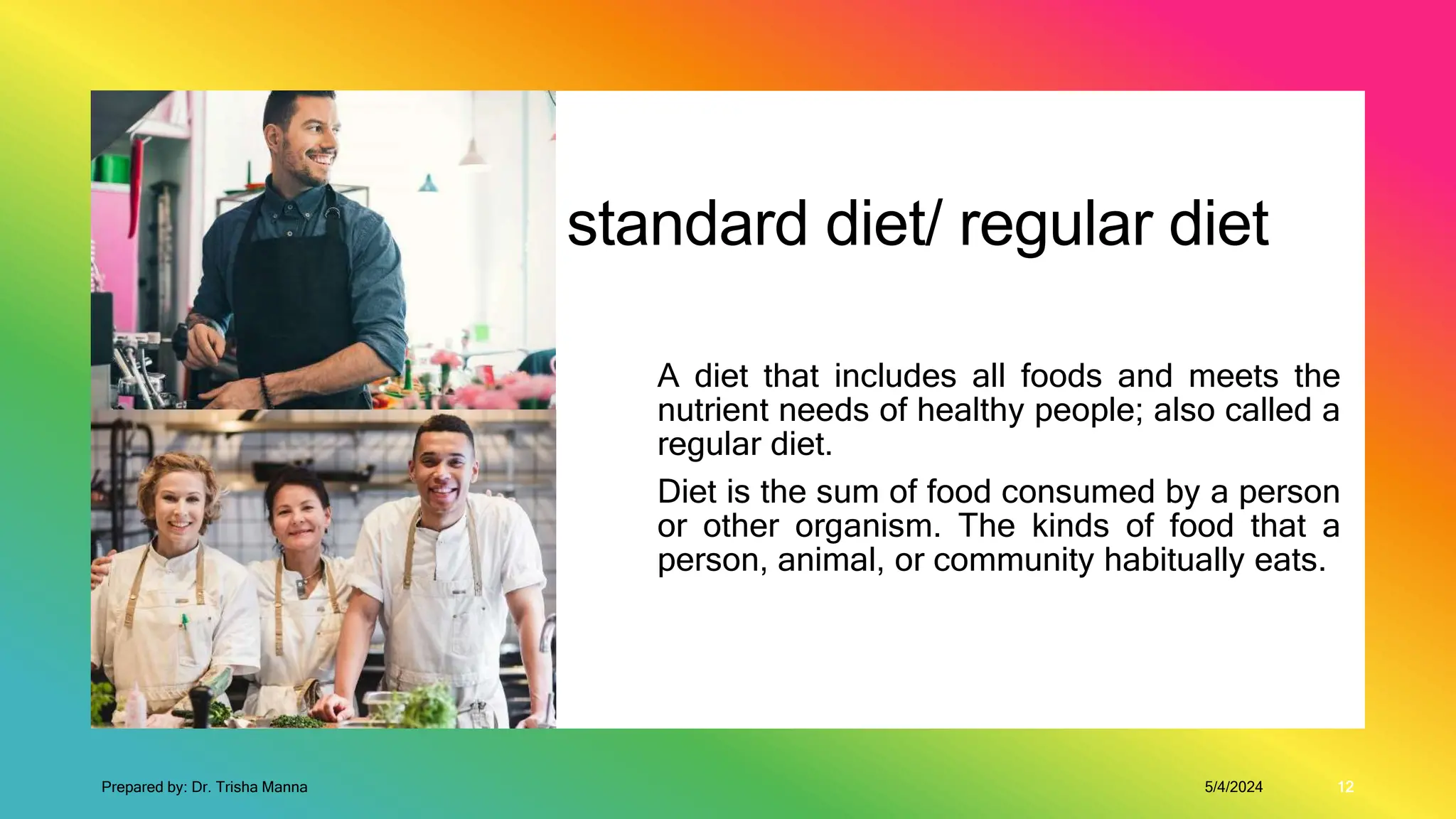 Balanced Diet, Modified Diet, RDA and Menu Planning.pptx | Ear, Nose ...