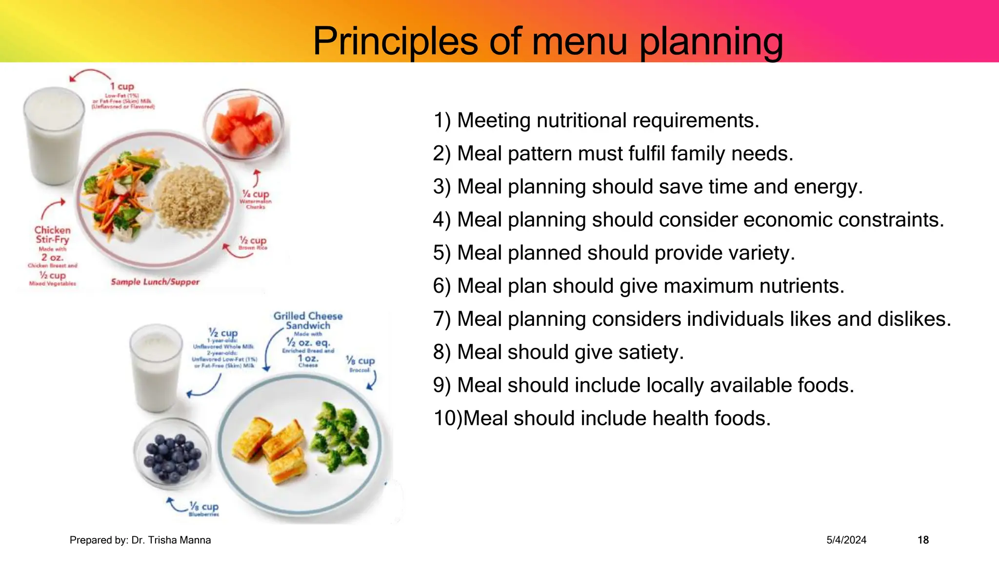 Balanced Diet, Modified Diet, RDA and Menu Planning.pptx