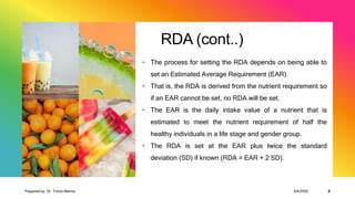 Balanced Diet, Modified Diet, RDA and Menu Planning.pptx