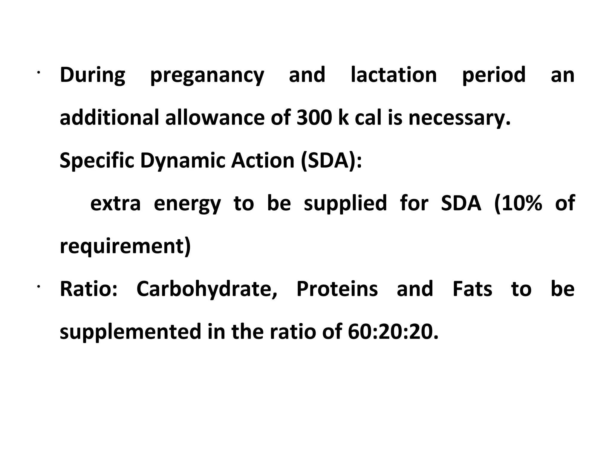 Diet Designing : BMR,SDA and Calorie intake calculation. | PPT