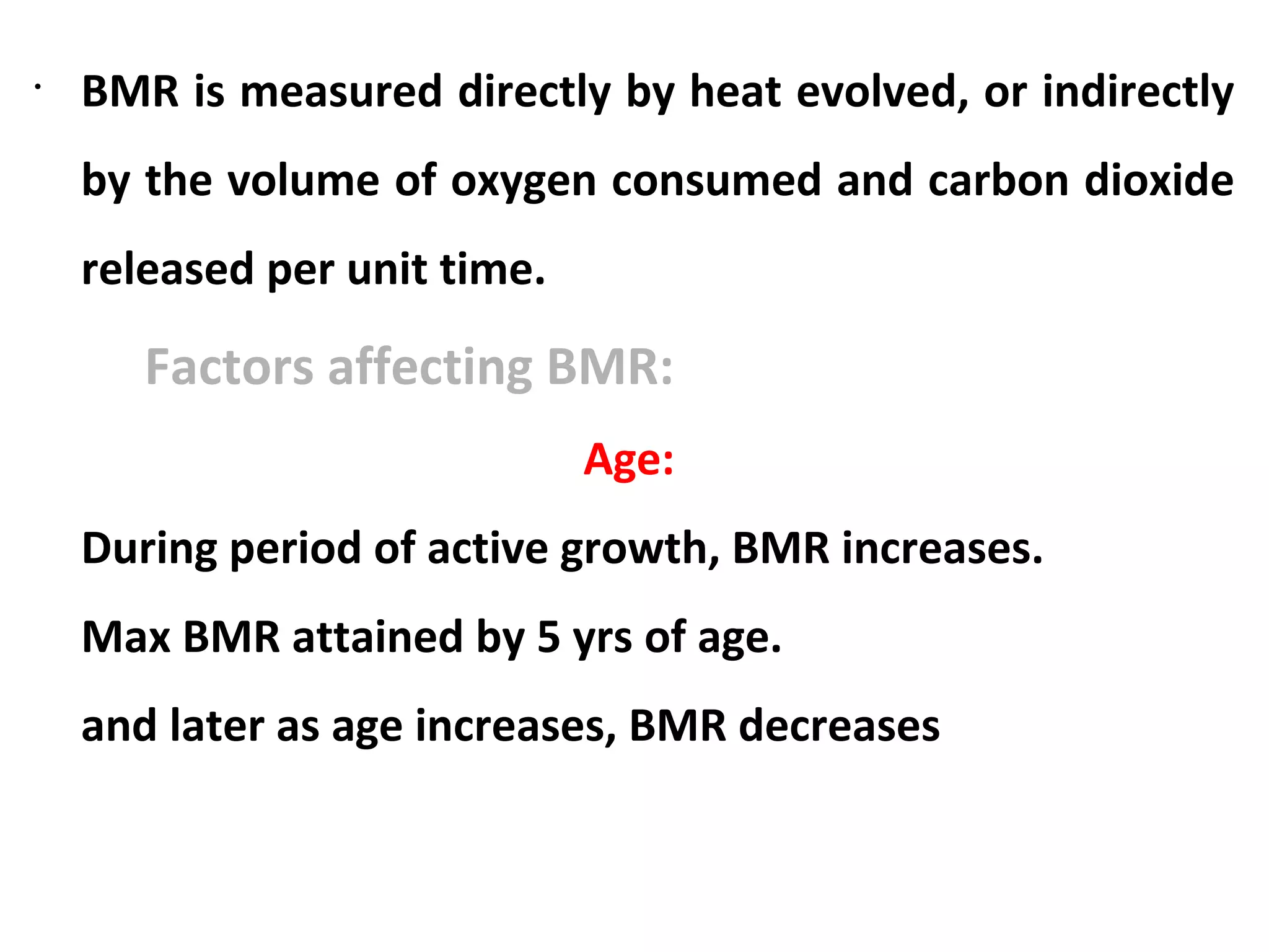 Diet Designing : BMR,SDA and Calorie intake calculation. | PPT