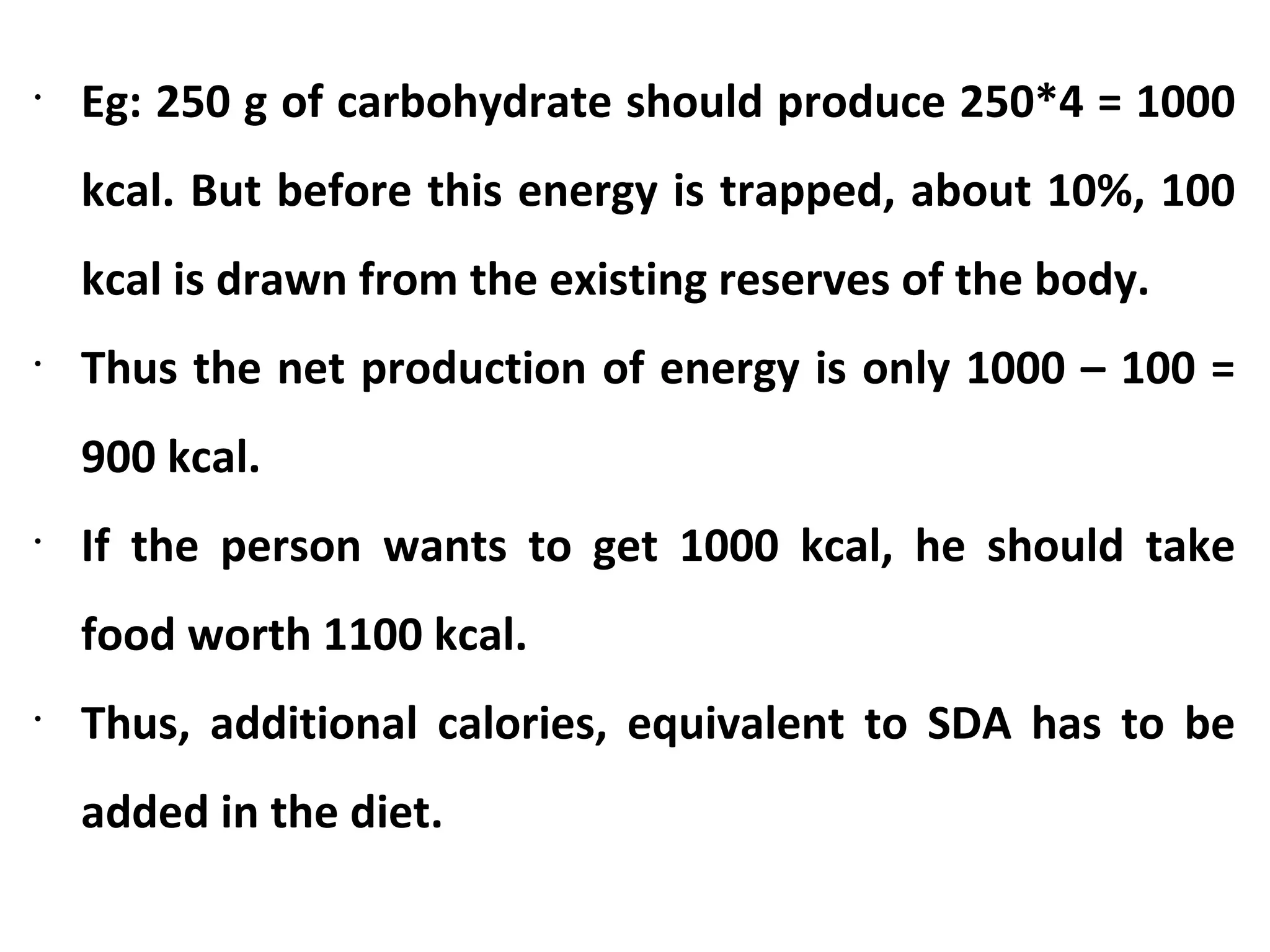 Diet Designing : BMR,SDA and Calorie intake calculation. | PPT