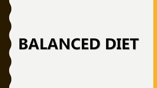 Balanced Diet Vs Junk Food Ppt