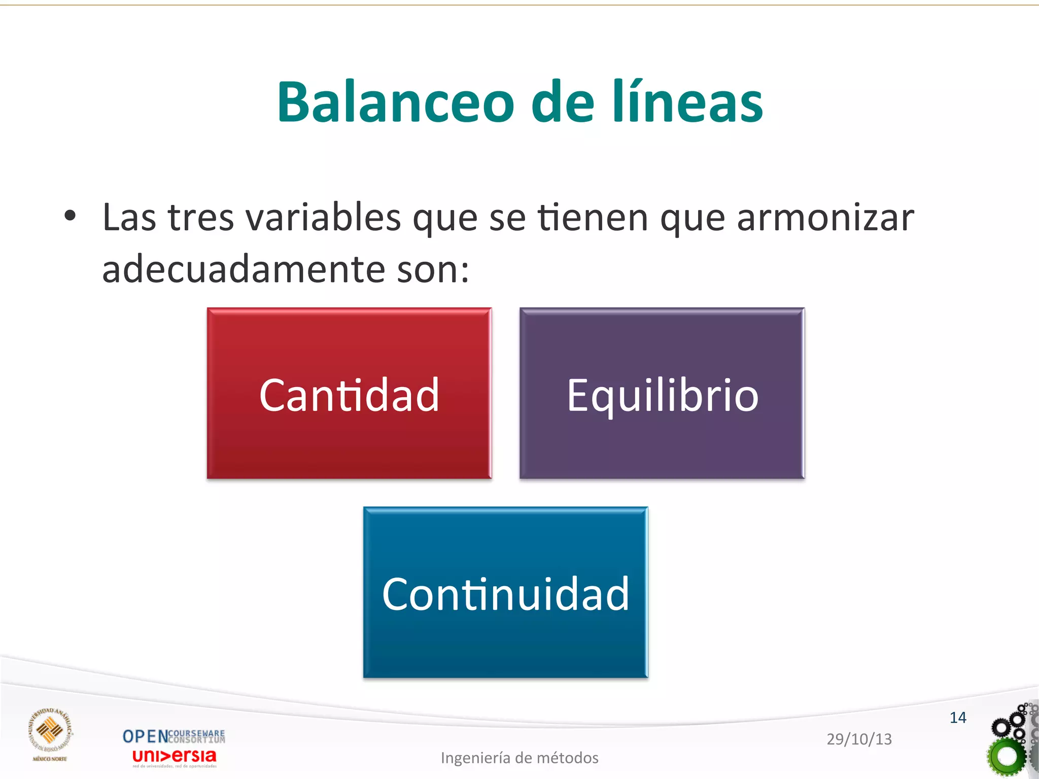 Balance de linea | PPT