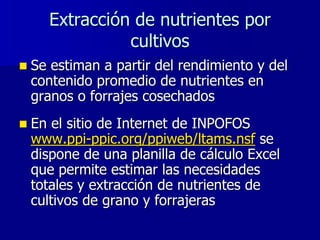 Balance De Nutrientes Apresid | PDF